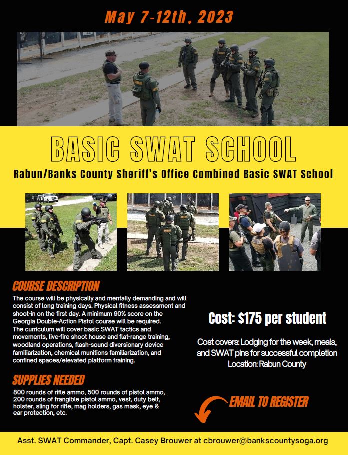 Basic SWAT School - Georgia Sheriffs' Association