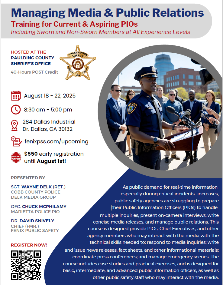 Managing Media and Public Relations - Georgia Sheriffs' Association